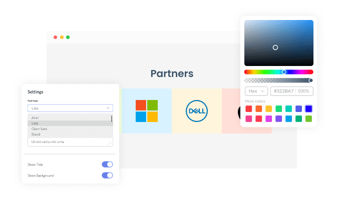 Logo Slider widget for Brizy - Free & Easy to Use