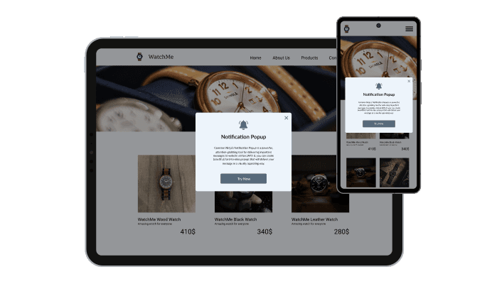 Notification Popup Widget - Free & Works on Any Website