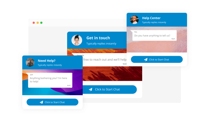 Telegram Chat Button Widget - Free & Works on Any Website