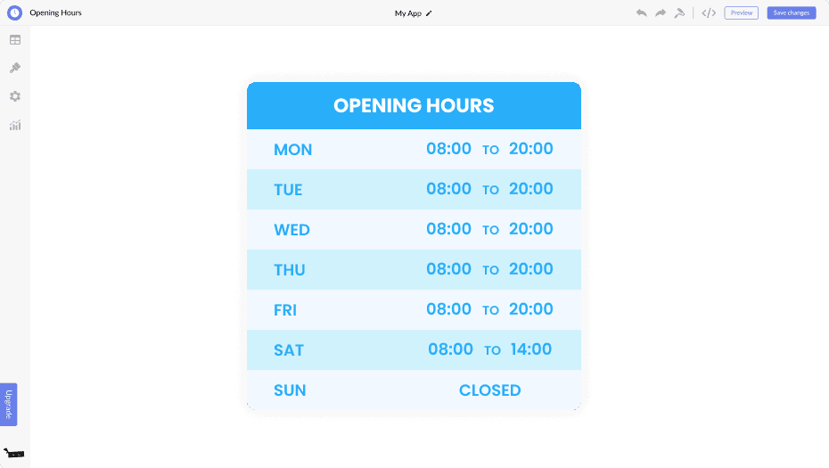 Opening Hours Widget - Free & Works on Any Website