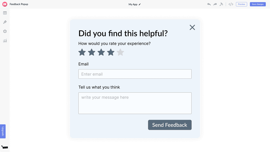 Feedback Popup Widget - Free & Works on Any Website