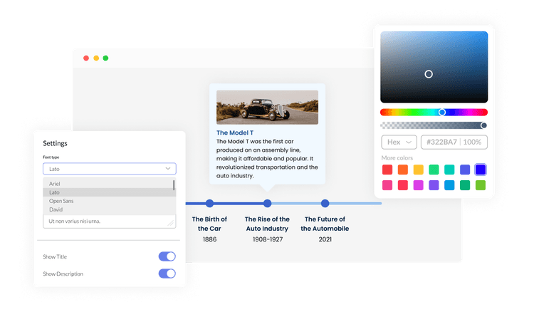 Free Wix Timeline app