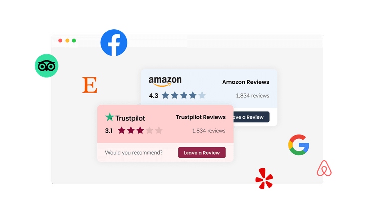 Reviews Badge Widget - Free & Works on Any Website