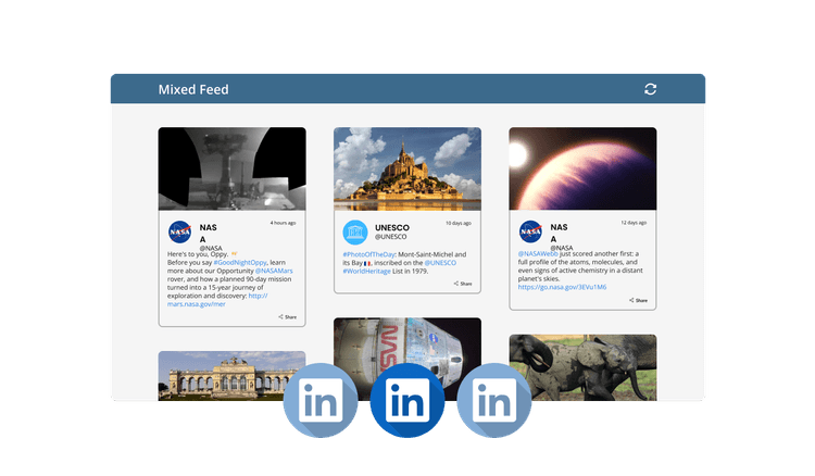 LinkedIn Feed Widget - Free & Works on Any Website
