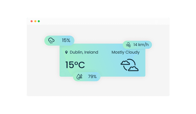 Weather Widget - Free & Works on Any Website