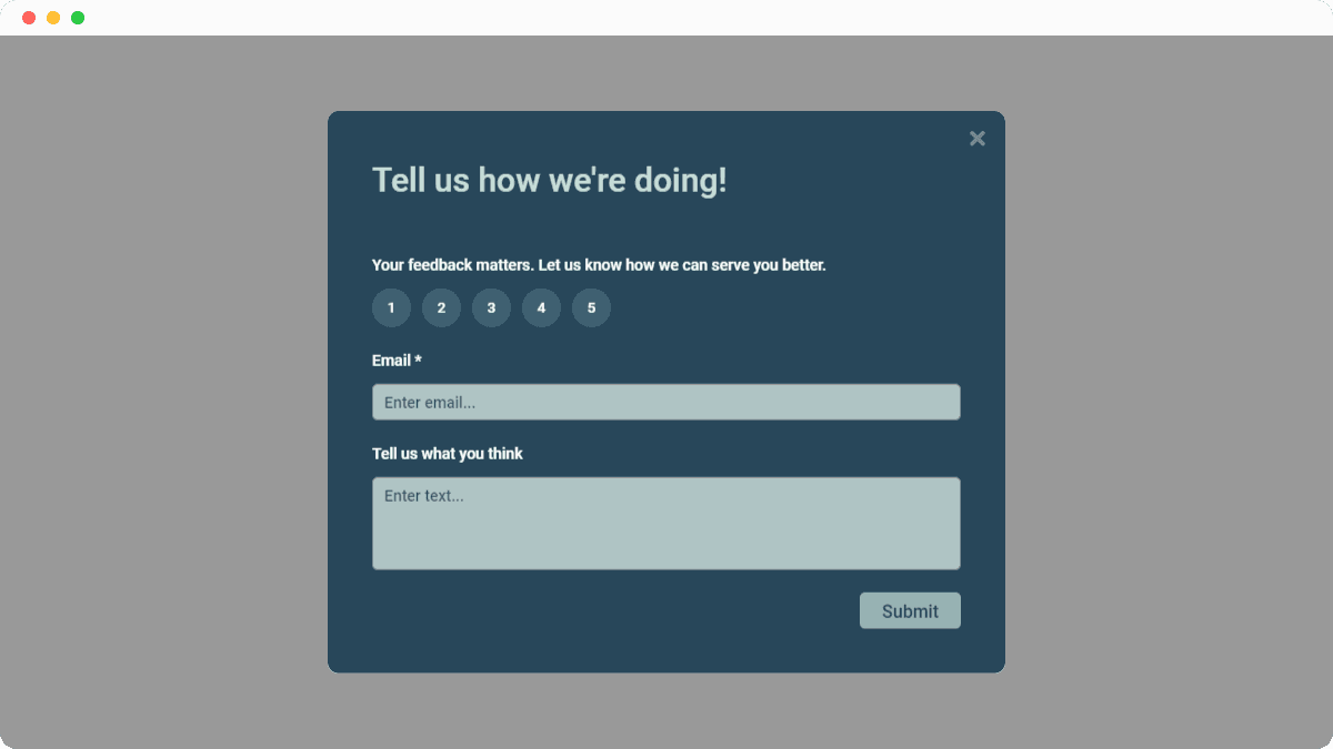 Feedback Popup Examples for Microsoft Power Pages