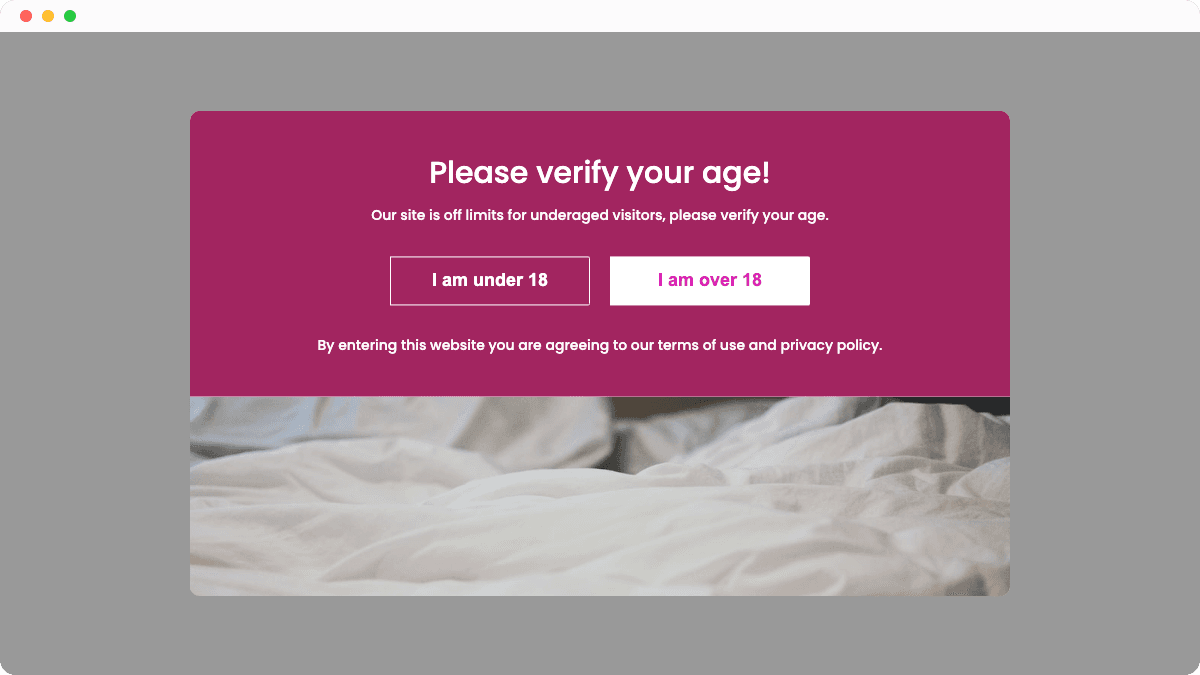 Age Verification Popup - Free & Works on Any Website