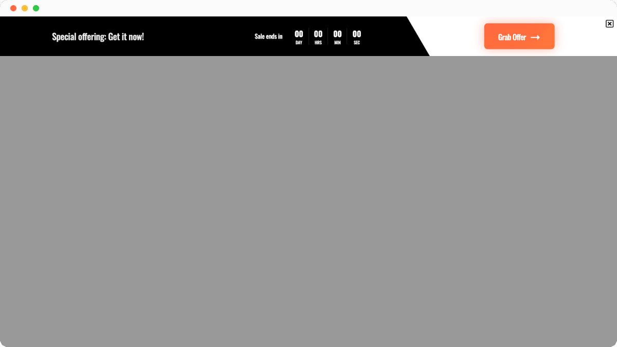 Countdown Bar Widget - Free & Works on Any Website