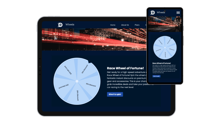Spinning Wheel widget - Free & Works on Any Website