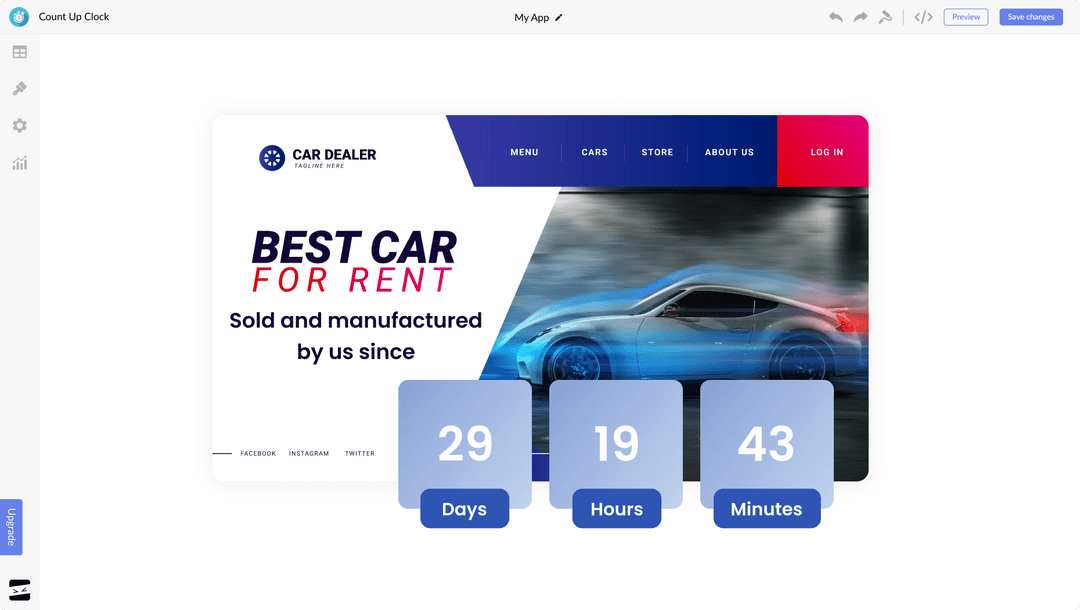 Count-Up Clock Widget - Free & Works on Any Website