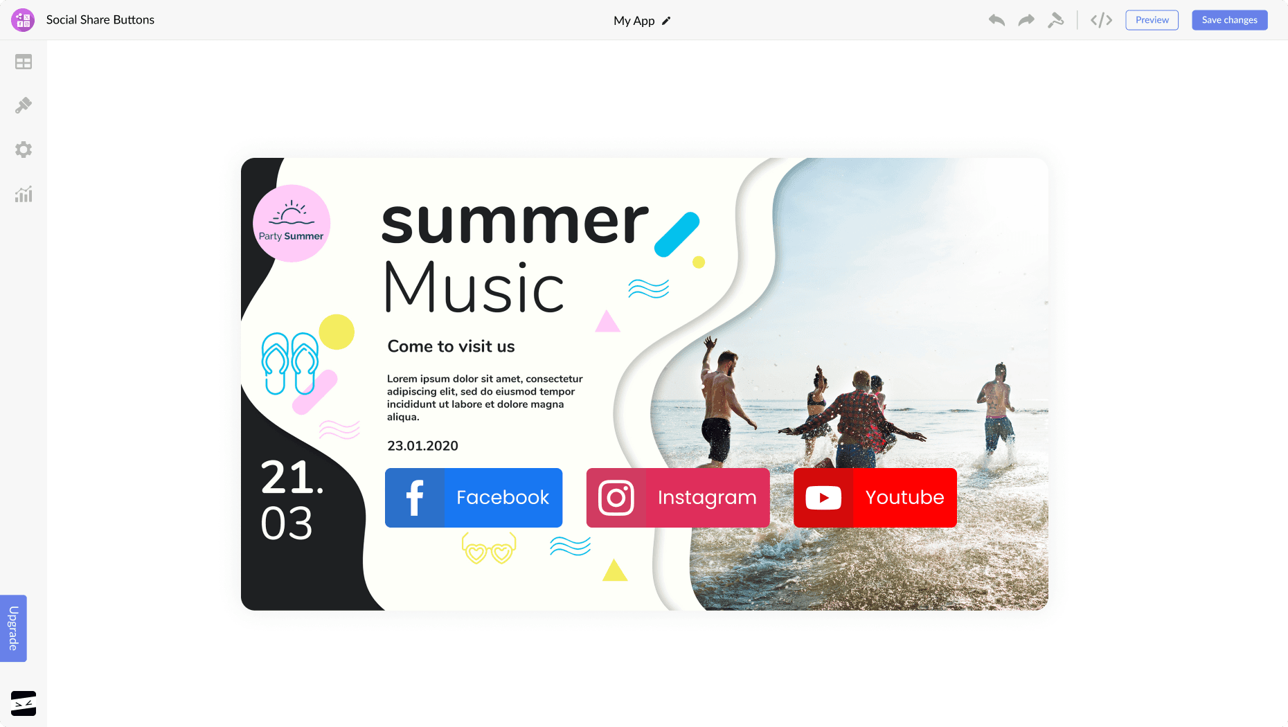Social Share Buttons - Free & Works on Any Website