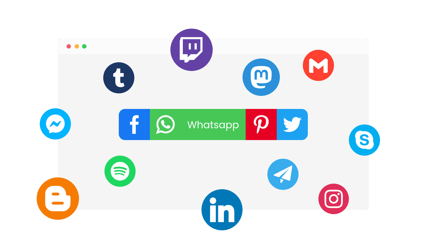 Social Share Buttons - Free & Works on Any Website