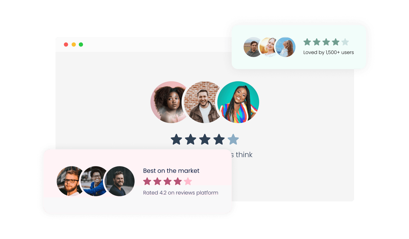 Social Proof Avatars Widget