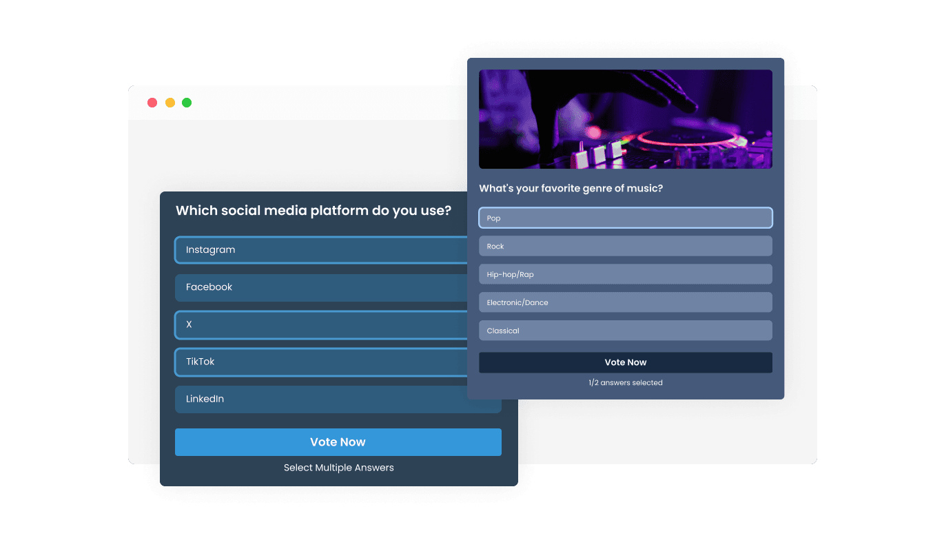 Free Poll Maker Widget
