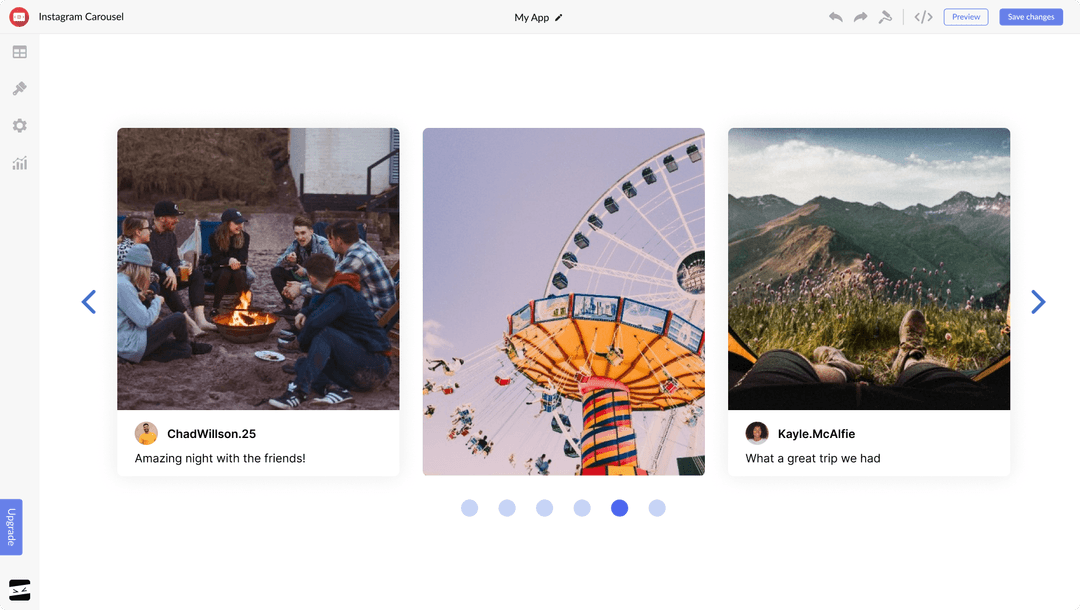 Free Instagram Carousel Widget