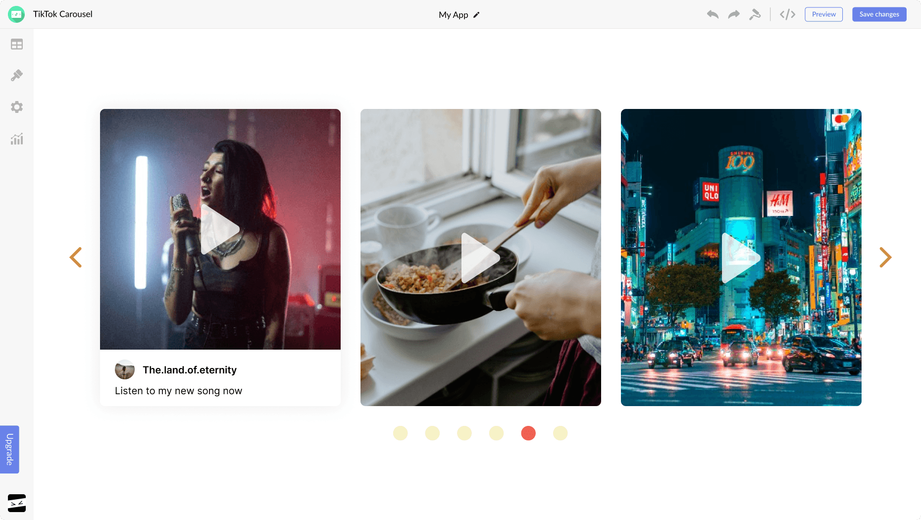 Free TikTok Carousel Widget