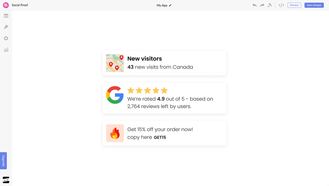 Free Social Proof Widget