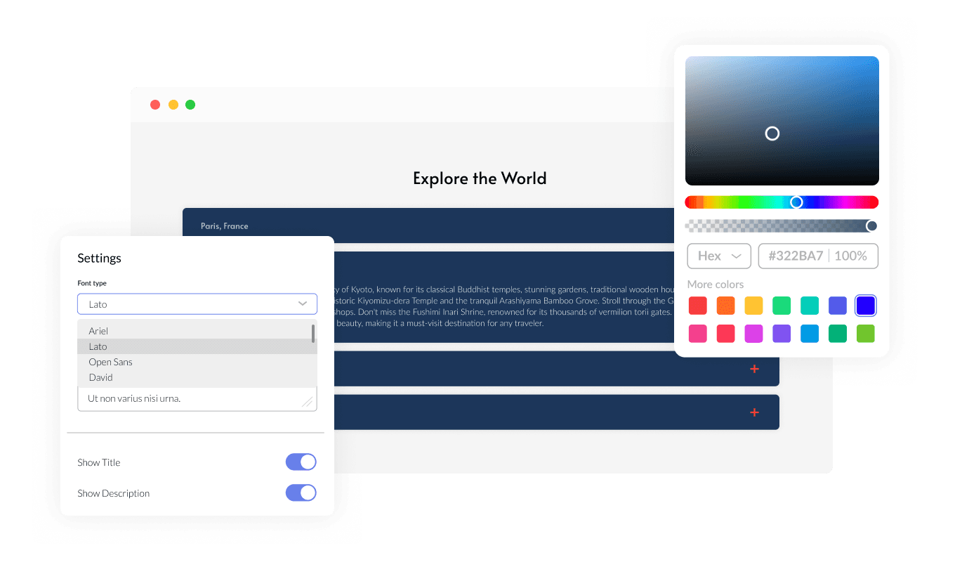 Free Accordion Widget