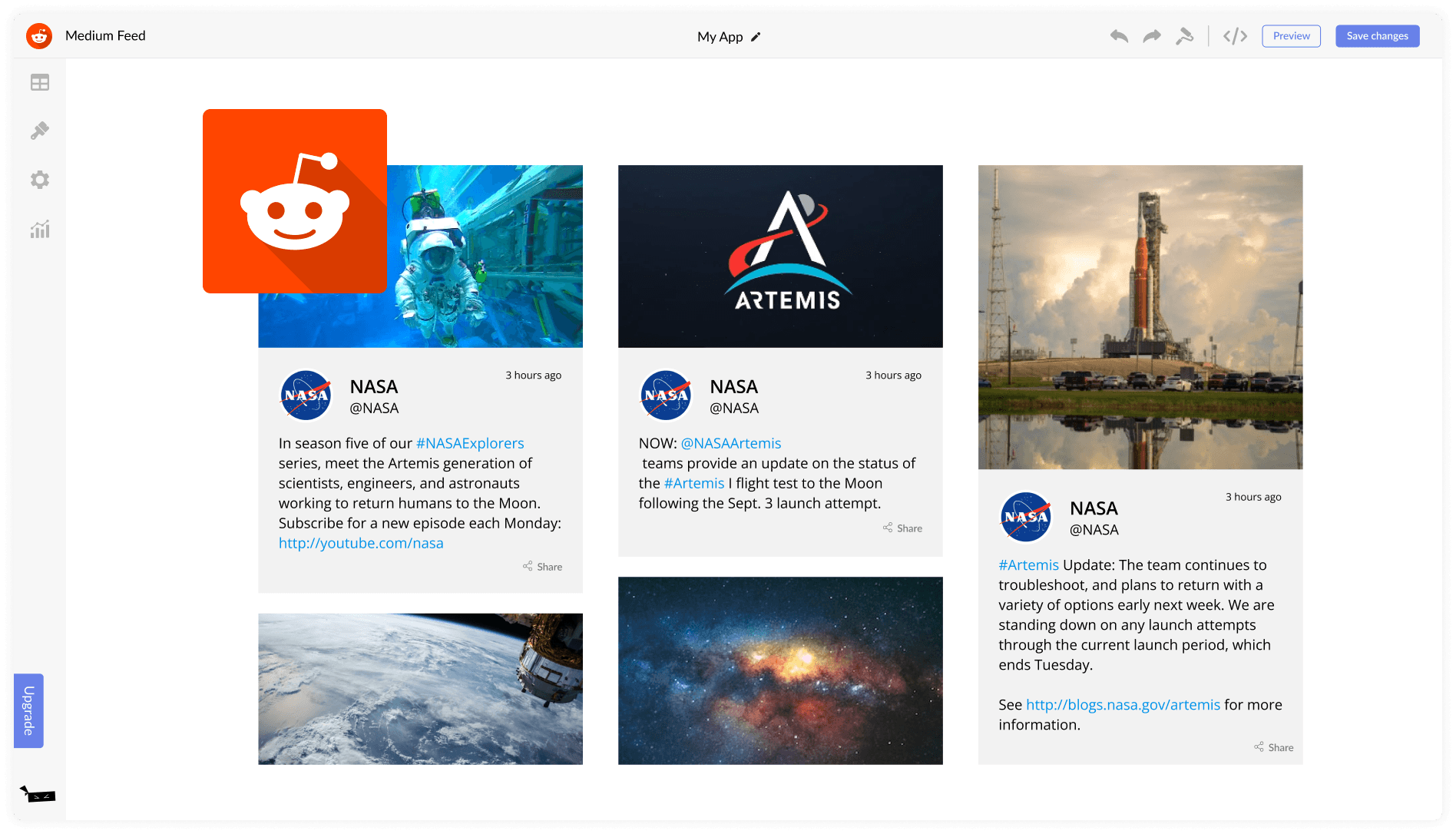 Free Reddit Feed Widget