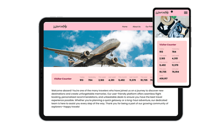 Visitor Counter Widget - Track Website Traffic in Real-Time