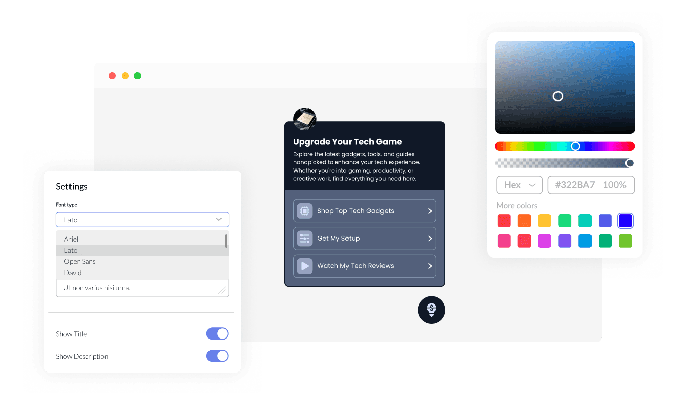 Engagement Toolbox Widget | Enhance User Interaction & Engagement